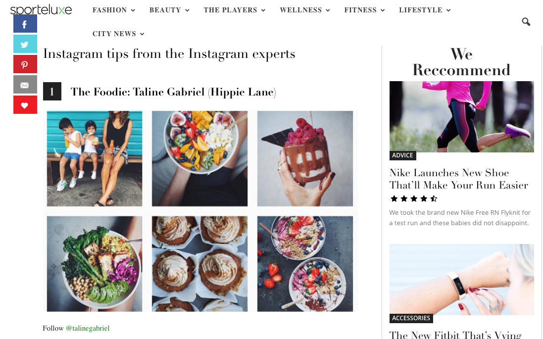 Insta Tips – Taline Gabriel